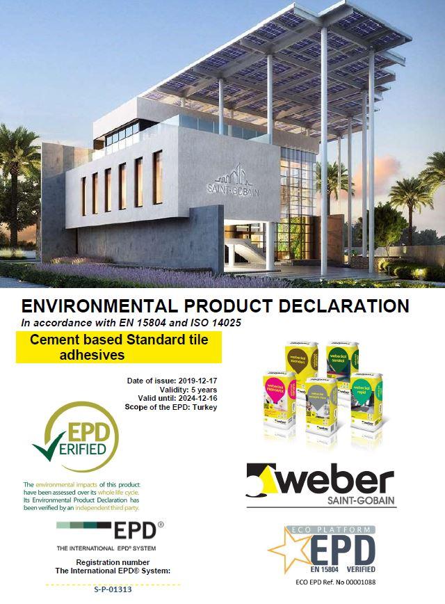 Weber Saint-Gobain - Cement Based Standard Tile Adhesives