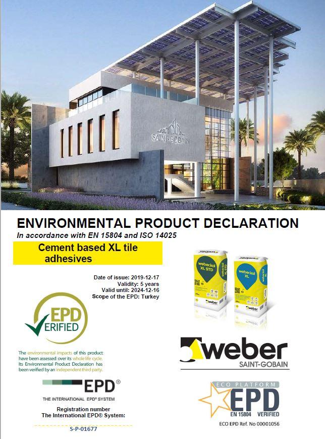 Weber Saint-Gobain - Cement Based XL Tile Adhesives